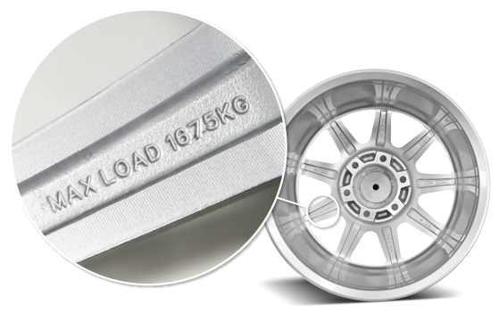 How to check wheel load-rating – LOADED 1675kg Load-Rated Wheels