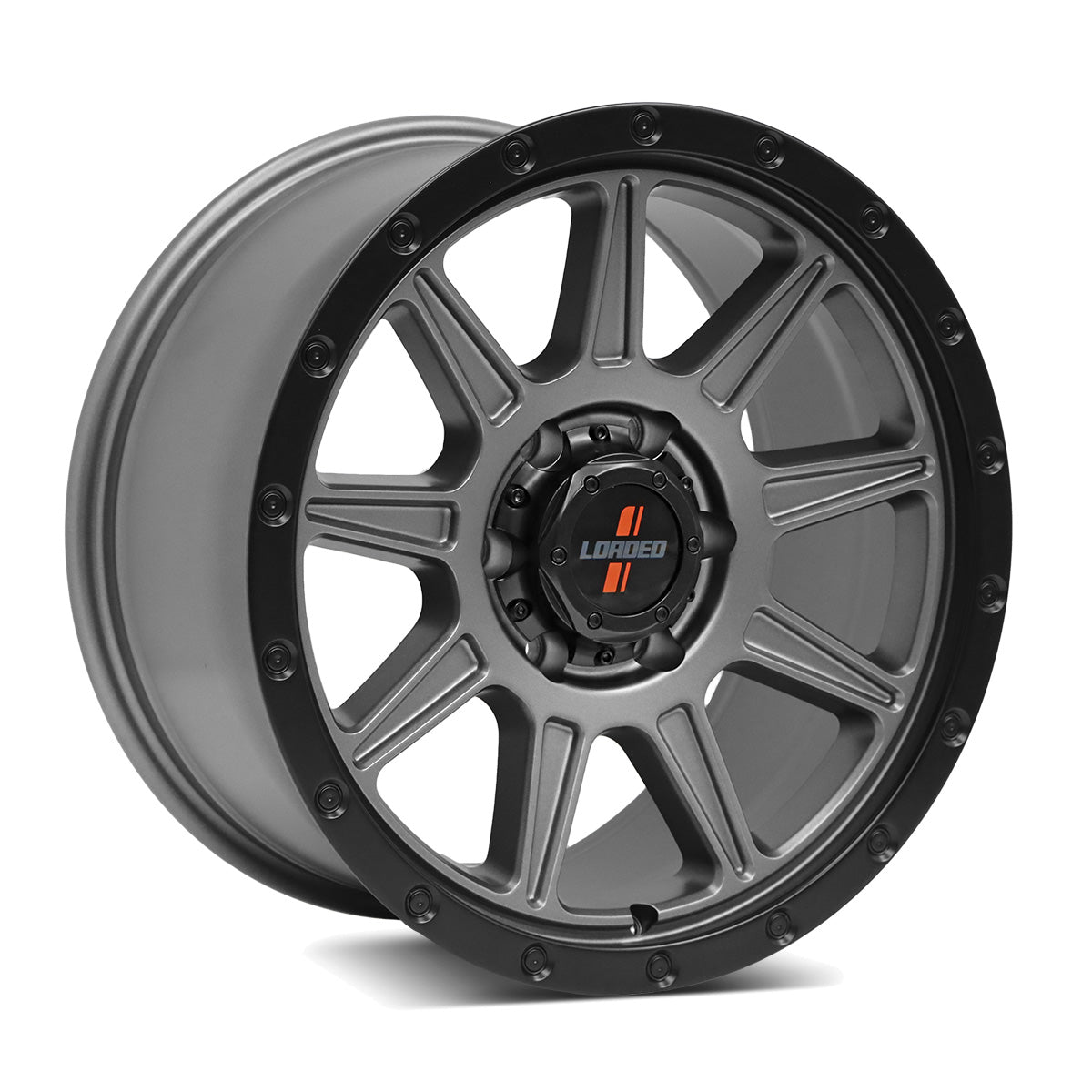 GUNBARREL | GREY / BLACK LIP – LOADED 1675kg Load-Rated Wheels