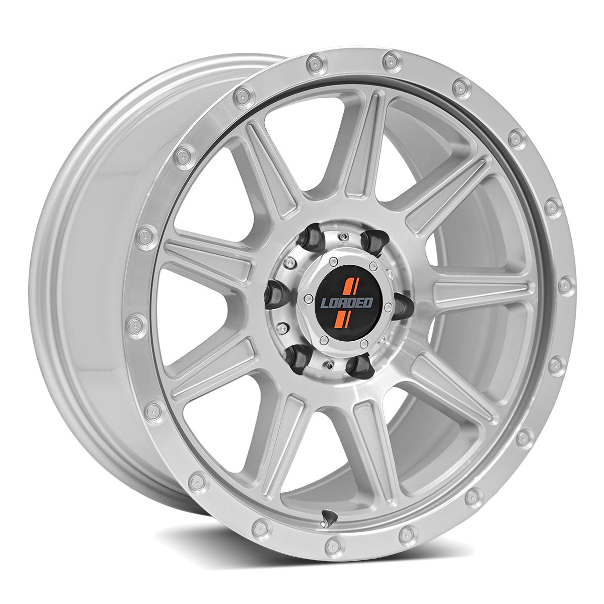 GUNBARREL | SILVER MACHINED – LOADED 1675kg Load-Rated Wheels