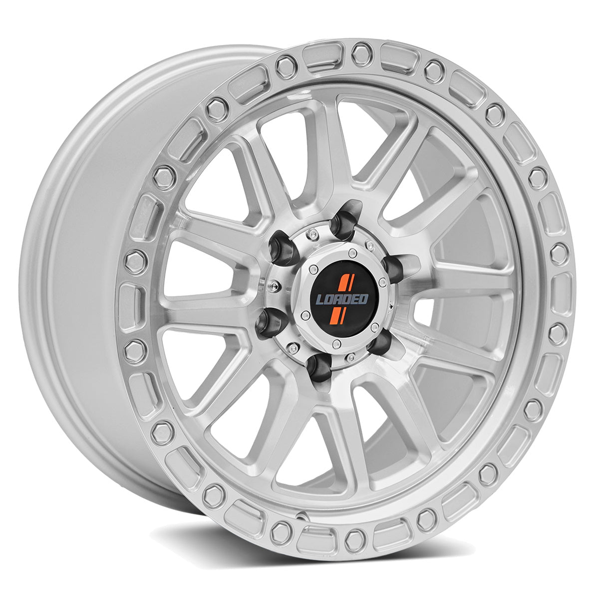 STOCKTON | SILVER MACHINED – LOADED 1675kg Load-Rated Wheels